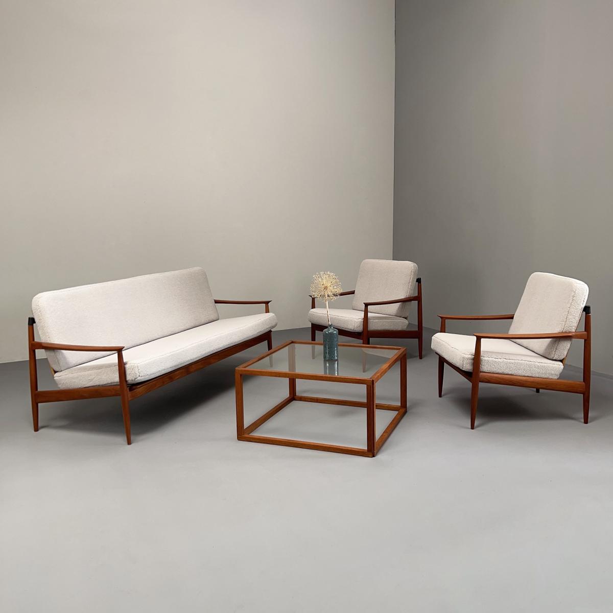 3-sitzer Sofa Goldfeder / Carl Straub | flex! mid-century vintage design
