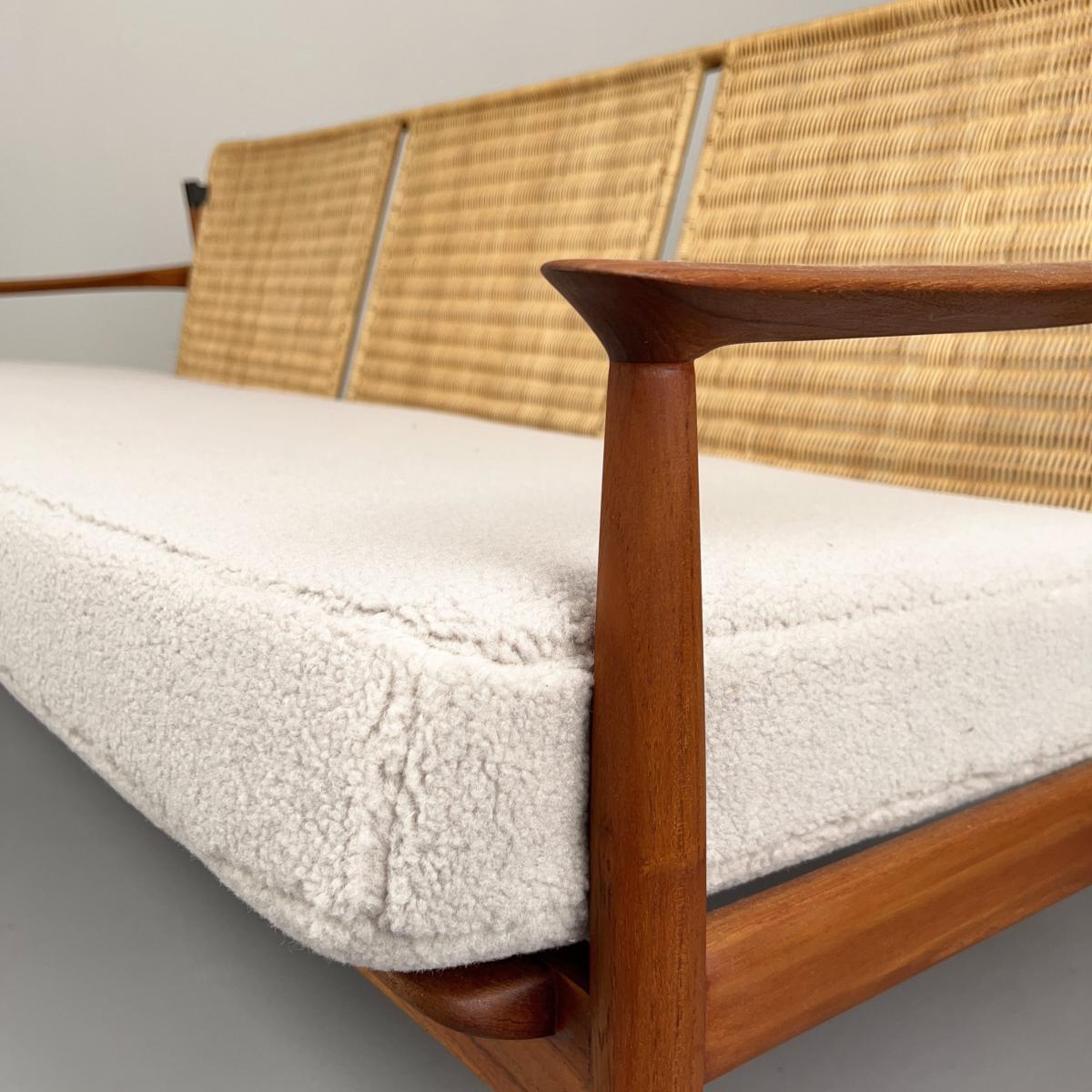 3-sitzer Sofa Goldfeder / Carl Straub | flex! mid-century vintage design