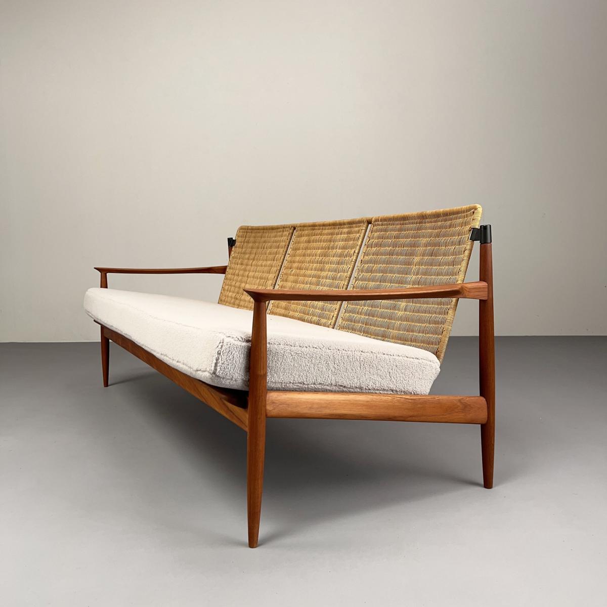 3-sitzer Sofa Goldfeder / Carl Straub | flex! mid-century vintage design